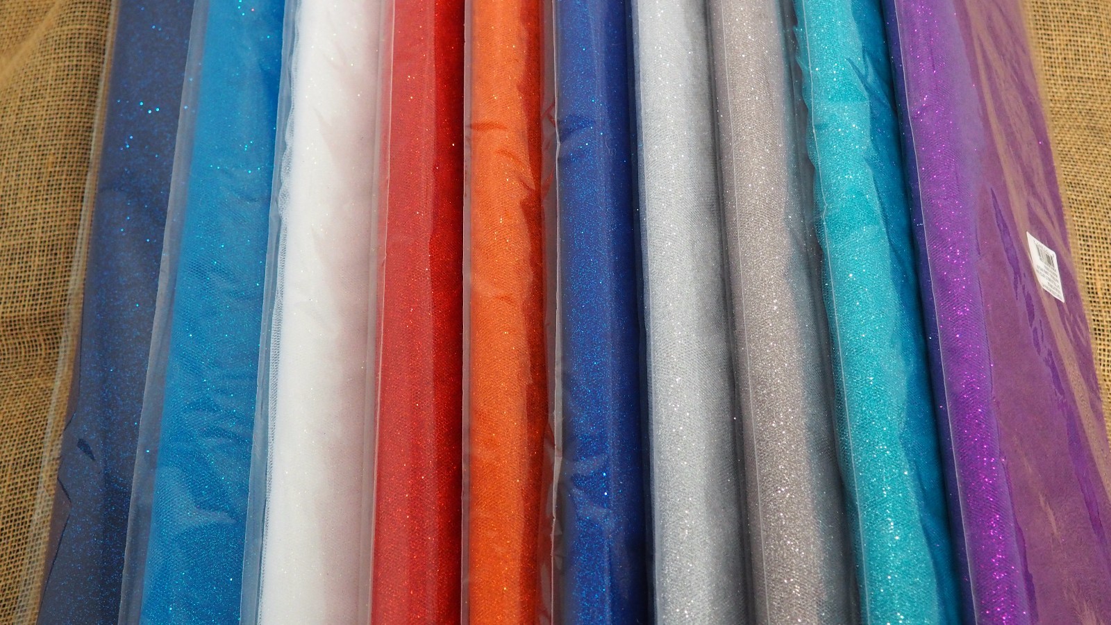 Gitter Sparkling Tulle Tutu Tul Fabric Bolt Colorful Wedding 54" x 10 ...