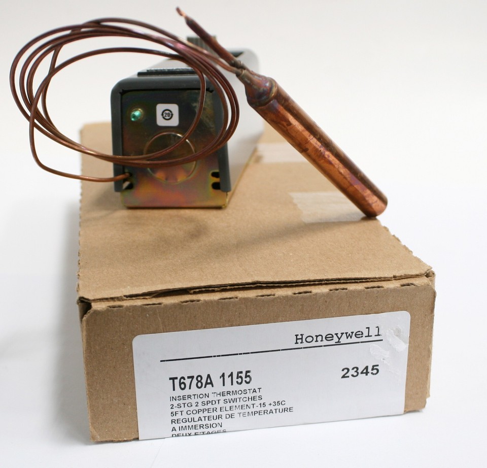 HONEYWELL T678A1155 / T678A 1155 Insertion Thermostat 2-Stage 2 SPDT ...