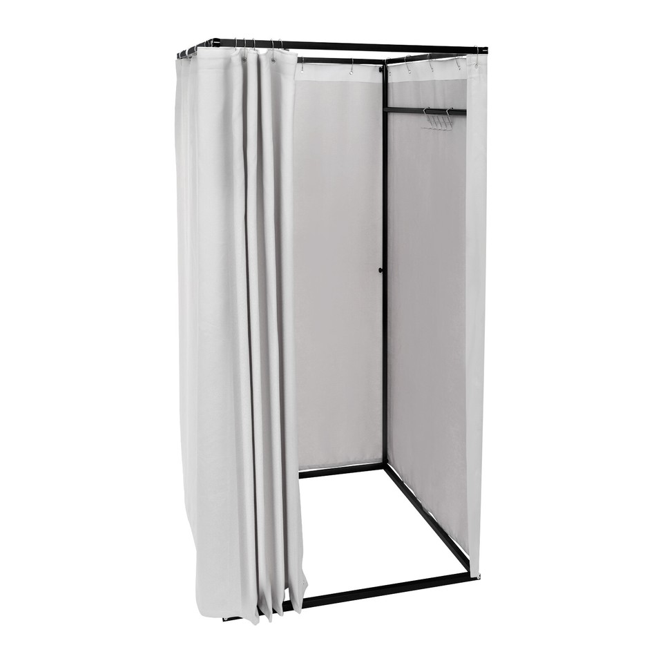 Clothing Store Fitting Room 105x20x20cm Iron & Linen Cloth Dressing ...