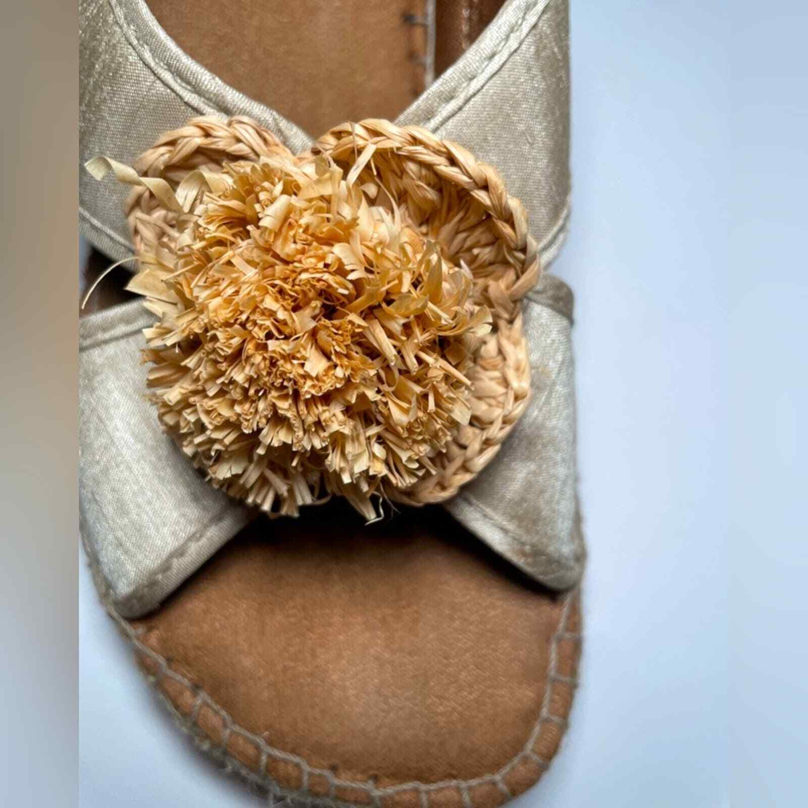 Life Stride Sandals Slides Sandal w Silk Gold Straps … - Gem