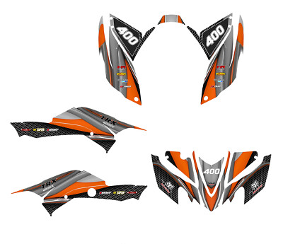 HONDA TRX 400X GRAPHICS 2008-2018 Premium Racing Vinyl #5600 Orange | eBay