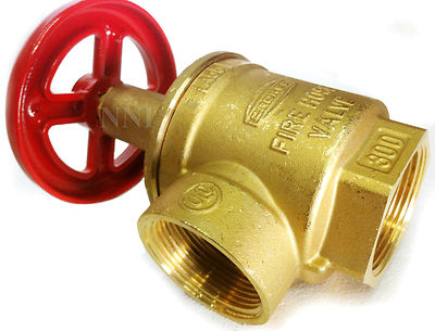 1-1/2" Female NPT Fire Hose Angle Valve UL/FM, | eBay