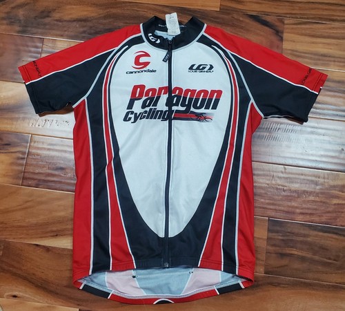 LG Louis Garneau Paragon Cycling Canondale Jersey Size Small Red Black ...