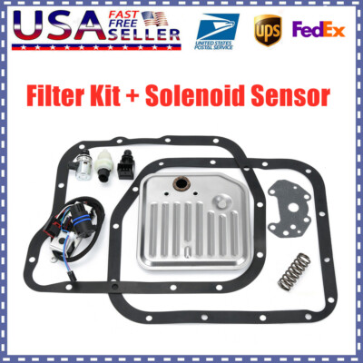 A518 46RE 48RE Transmission Filter Kit w/Solenoid &Sensor Set For Dodge ...