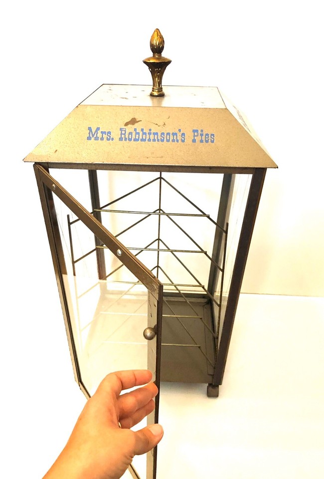 Vintage Mrs. Robbinsons Restaurant Pies Table Talk Counter Display Case ...