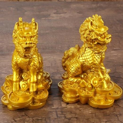 Qi Lin Statue Home Decoration Crafts House Lucky Office Feng Shui 1 ...