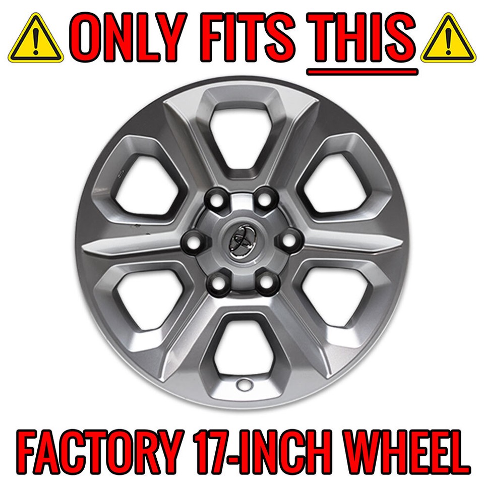 for 2014-2021 Toyota 4 Runner SR5 17" Black Wheel Skins Hub Caps Full ...