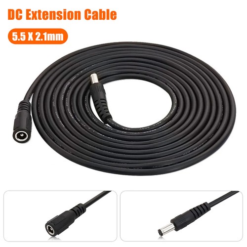 3/5/10M 5.5mm*2.1mm DC Extension Cable Wire For CCTV Security Camera ...