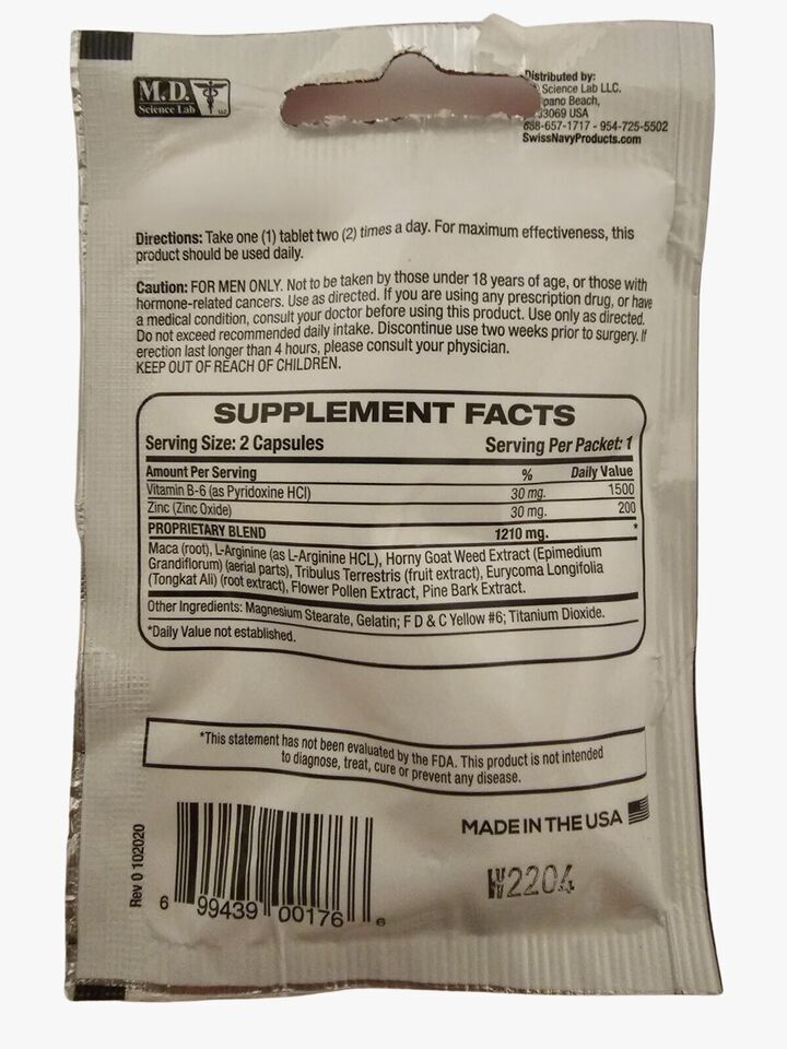 Swiss Navy MAX LOAD Pill Supplement🍯MD SCIENCE - Choose Edition | eBay