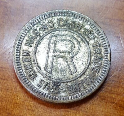 R TOKEN AWARDED FOR SKILL RARE OLD VINTAGE ARCADE | eBay