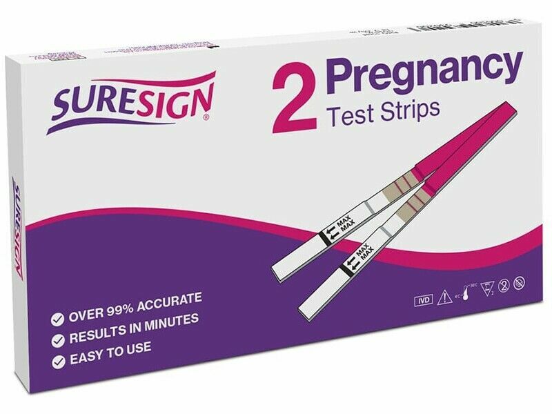 Suresign 2 Pregnancy Tests Over 99 Accurate Early as 4 Days Before 3min ...