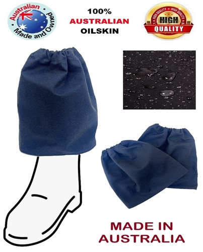 Oilskin Wellington Over Boots Gumboot Socks Weatherproof Sock Protector ...