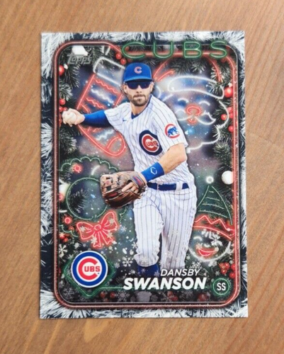 2024 Topps Holiday Tin Dansby Swanson Tree Parallel #H125 Chicago Cubs ...