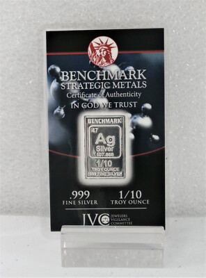 SILVER 1/10 OUNCE INVESTMENT BAR PURE 999FINE STACKERS & PREPPERS 10a ...