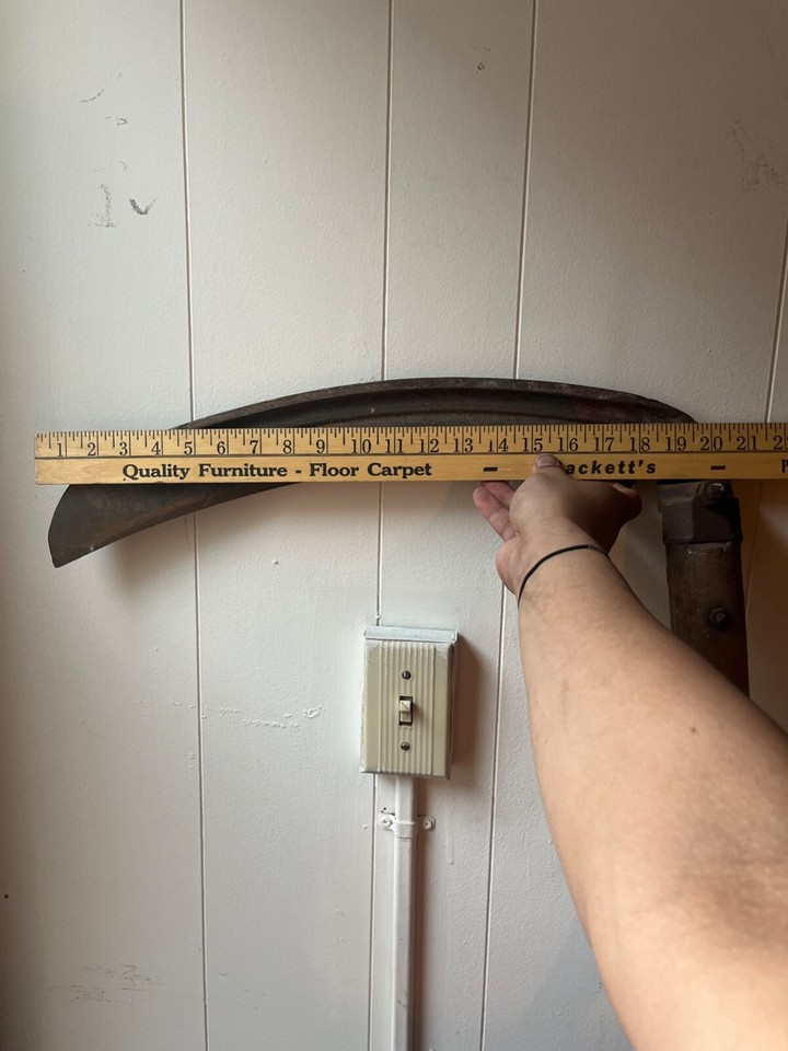 Vintage Antique 60” Long W/ 20” Blade Scythe Farm Sickle Hay Tool | eBay
