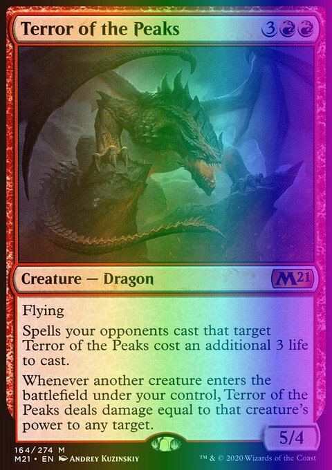 MTG Magic the Gathering Terror of the Peaks (164/470) Core Set 2021 NM ...