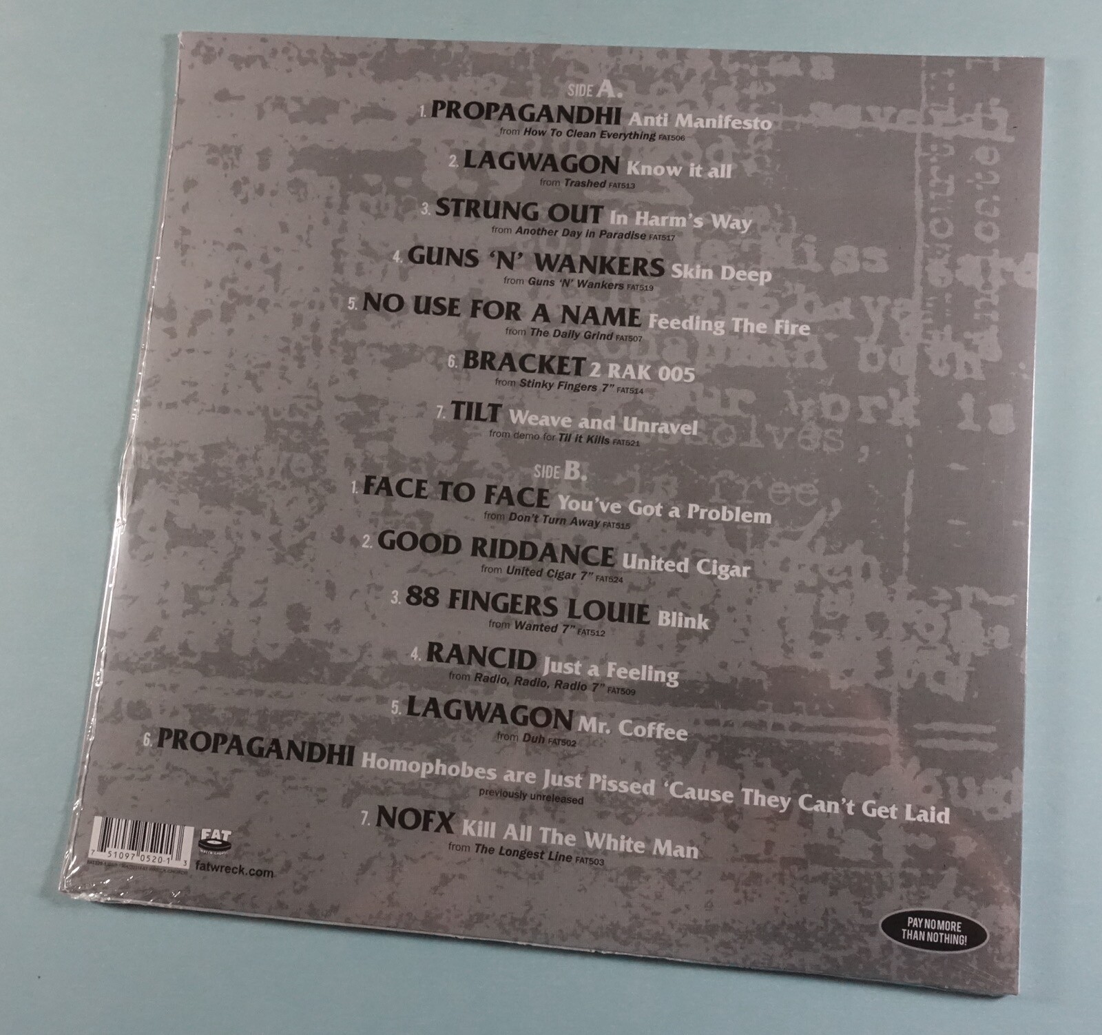 FAT MUSIC FOR FAT PEOPLE NEW Vinyl LP Record SEALED CLASSIC Hardcore ...