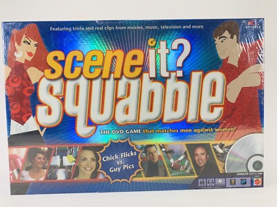 Scene it Squabble DVD Board Game Chick Flicks vs Guy Picks Men against ...