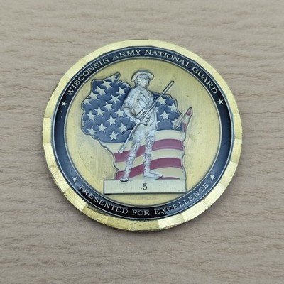 Wisconsin Army National Guard Presented for Excellence Challenge Coin ...