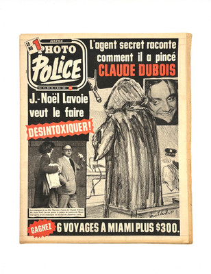 Photo Police 1981 French True Crime Vintage Newspaper Quebec Crime ...