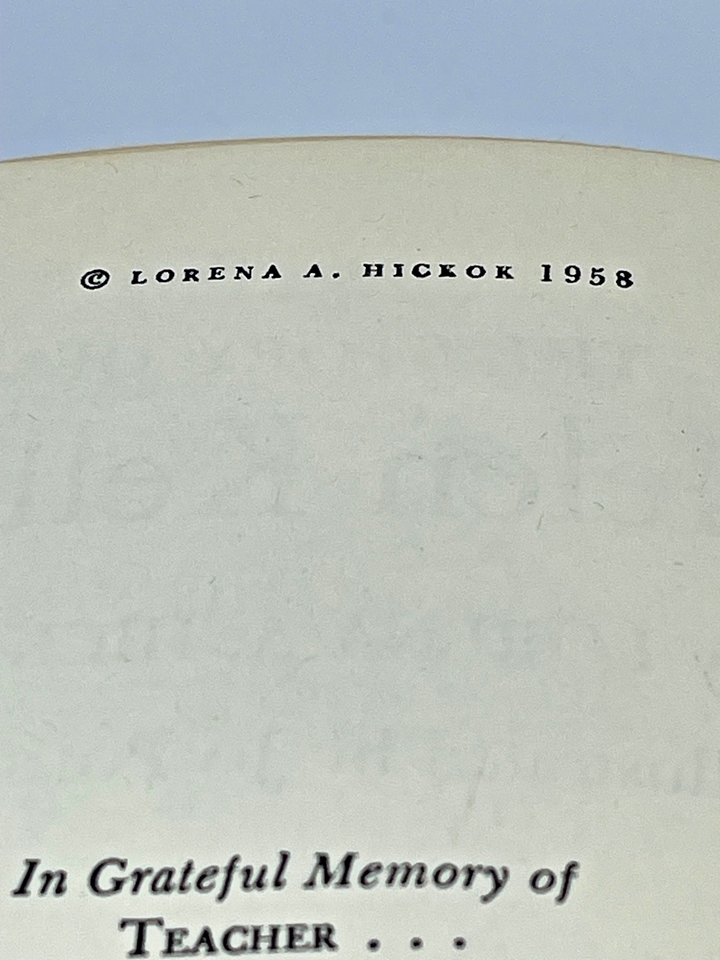 Vintage Hardcover The Story of Helen Keller By Lorena A Hickok 1958 | eBay