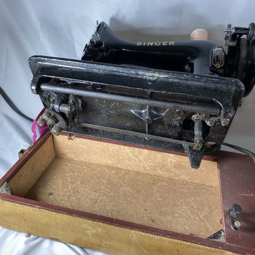 Vintage SINGER 99k Electric Portable Sewing Machine w/Pedal and Case | eBay