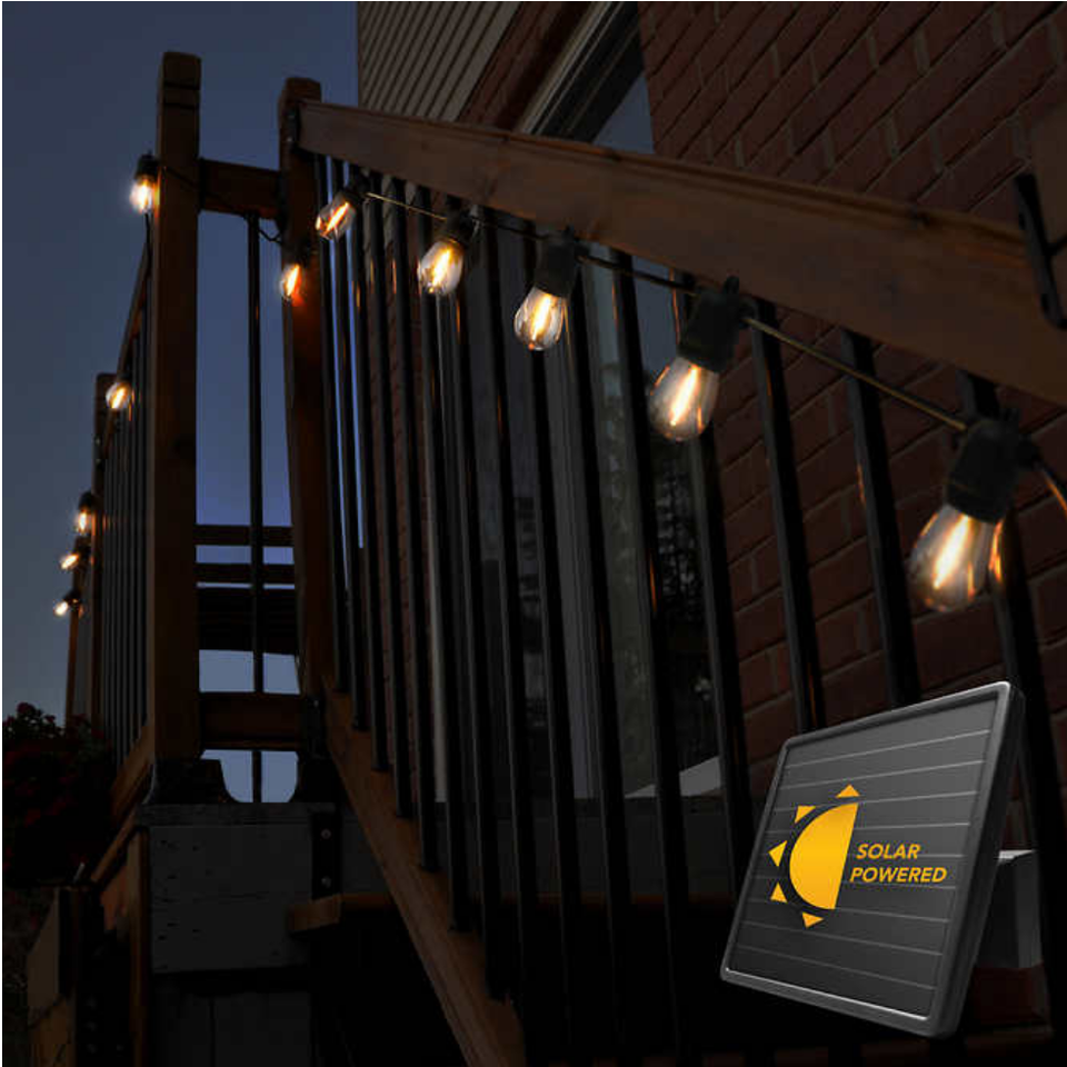 Sunforce 35' Solar LED String Lights - 15 Bulbs | eBay