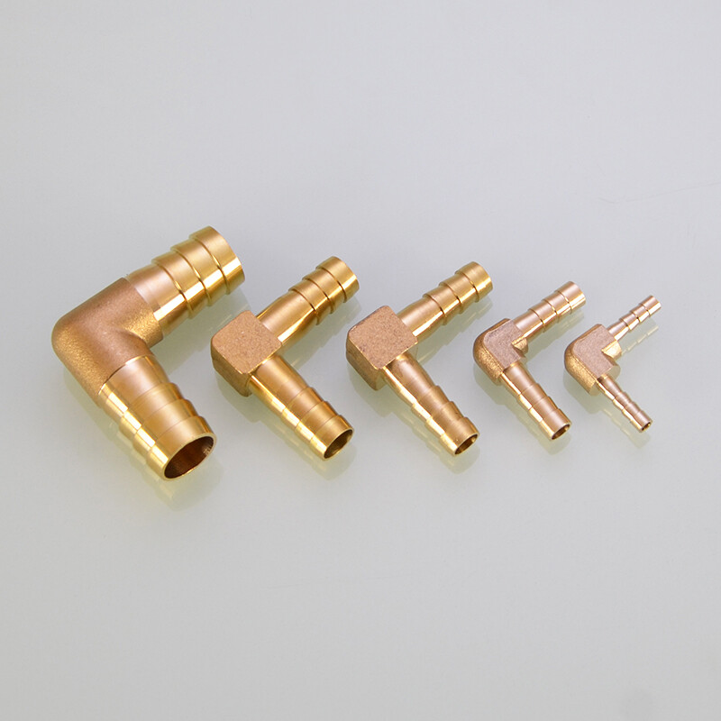 Elbow Hose Barb Brass Fitting 90° Equal Adapter L Shape Fitting Tube OD ...