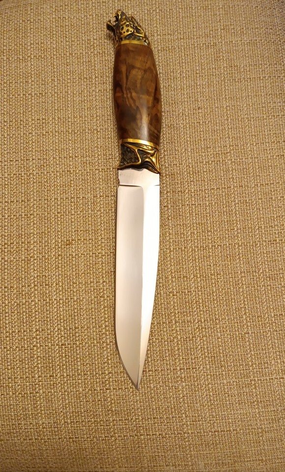 Knife hunting cutting tourist Predator steel X12MF forged Knife ...