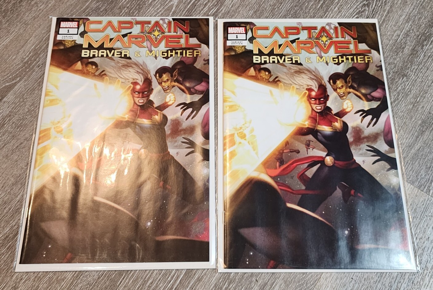 Lot Of 2 Captain Marvel Braver & Mightier #1 eBay Variant - Very Fine ...