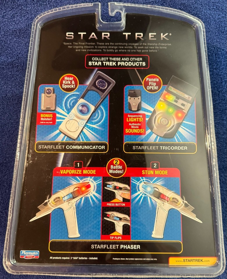 2009 Playmates Star Trek Movie Electronic Starfleet Tricorder Light ...