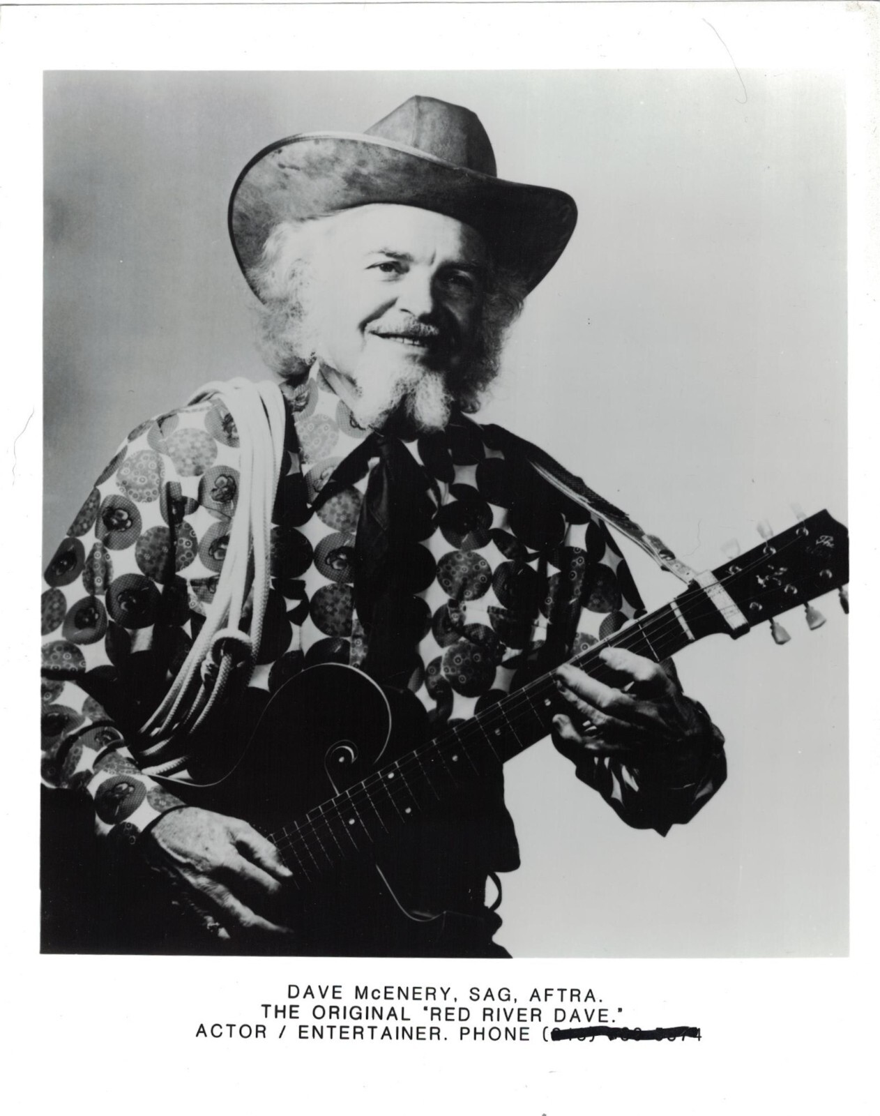 1990'S COUNTRY SINGER DAVE McENERY ORIGINAL RED RIVER DAVE 8X10 ...