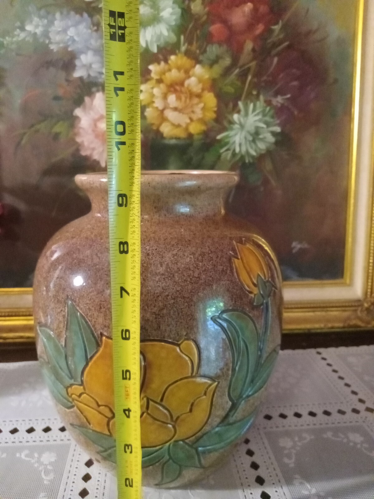 Large Hand Made Ceramic Pottery Vase Signed Andrea | eBay