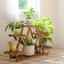 A Style Wood Corner Plant Stand Triangle Outdoor Flower Rack Living ...