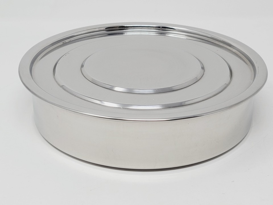 Lab Sieves Aperture Pan With Lid, 4'' Diameter 304 Stainless Steel | eBay