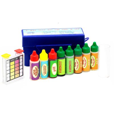 Swimming Pool Spa Water Chemical Test Kit for Chlorine and Ph Test (6 ...
