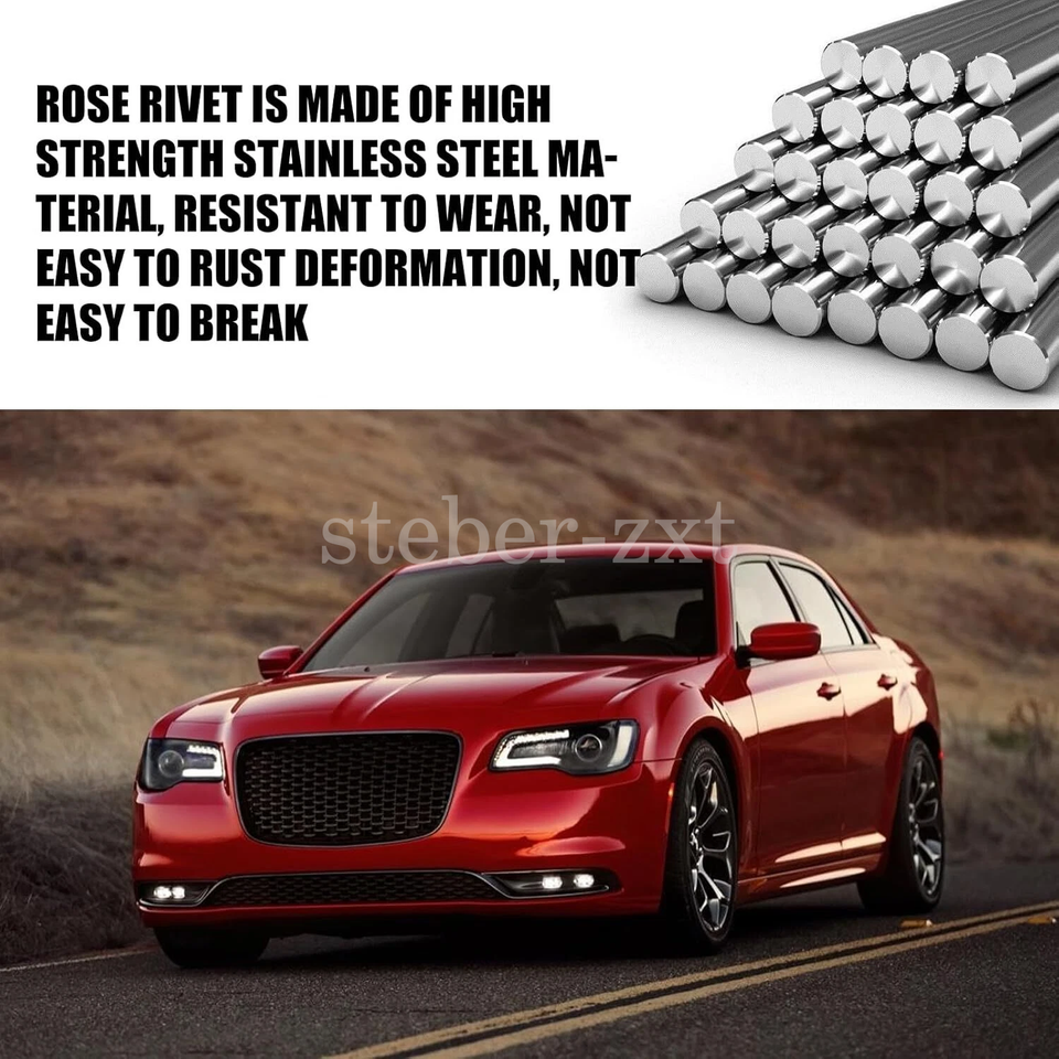 4PCS Nos Dash Rivets Stainless Steel for GM Ford Chrysler AMC VIN Door ...
