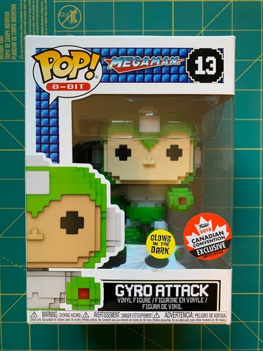 Funko POP! - Gyro Attack #13 - Megaman - POP! 8-Bit - Glows In Dark ...