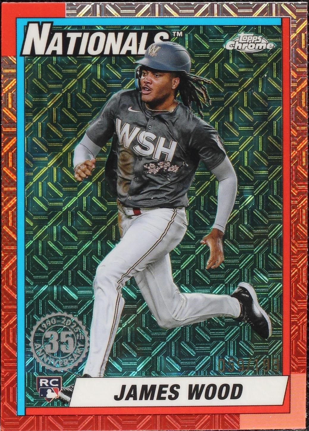 2025 Topps Series 1 - 1990 Topps Chrome Silver Pack James Wood #T90C-55 ...