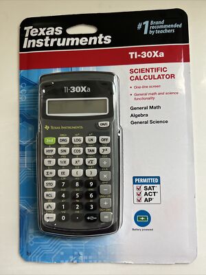 SAT ACT AP Calculator- Texas Instruments TI-30Xa Scientific Calc - Math ...