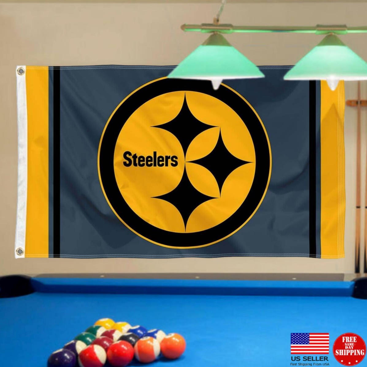 Polyester Sports Team Flags Pittsburgh Steelers 2x3 Foot Flag ...