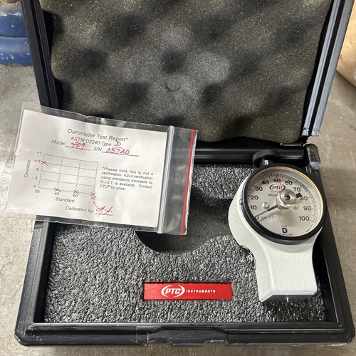 PTC INSTRUMENTS Model 409 Type D ASTM D2240 Ergo Analog Durometer | eBay