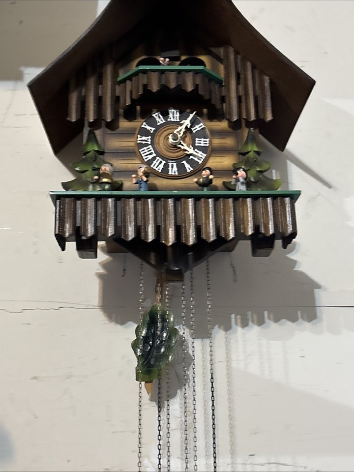 RARE J. OELGER CUCKOO CLOCK- Made In Germany- WORK 100%- DANCERS AND ...