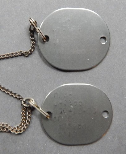 Pair WW2 USNR Dog Tags & Chain - William Rudd | eBay