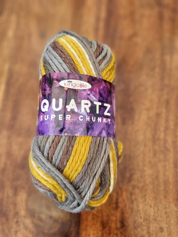 King Cole Quartz Super Chunky Acrylic Wool Knitting amber 8 x 100g ...