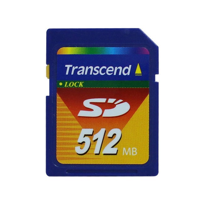Transcend 512 MB SD Card non HC, SD Memory Card 512MB for Old Cameras ...