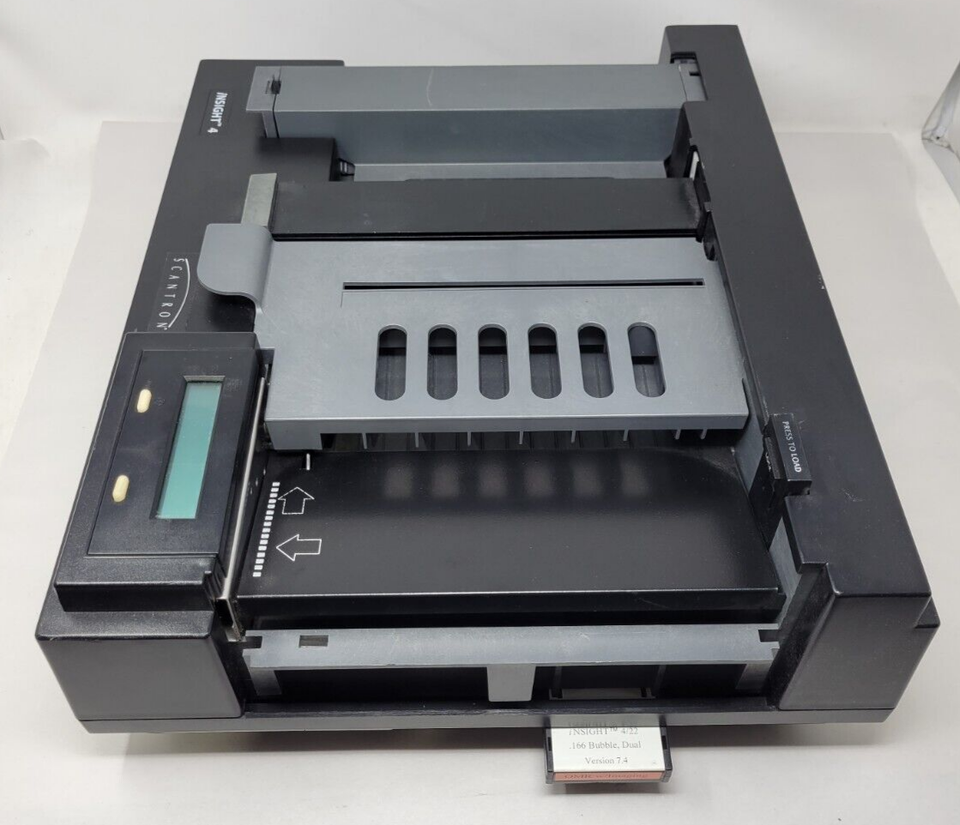 Scantron INSIGHT 4 Imaging Optical Mark Read Scanner W/ Cart 110724M6 ...