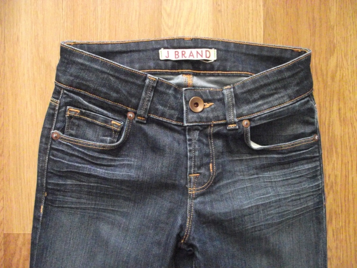 J BRAND Dark Vintage Wash Distressed Bootcut Flare Jeans Sz J BRAND Dark Vintage Wash Distressed Bootcut Flare Jeans Sz