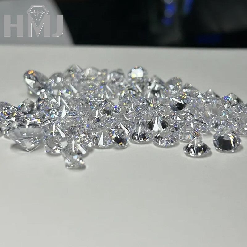 1000pcs CZ Stone 5A White AAAAA Round Shape Cubic Zirconia Stone ...