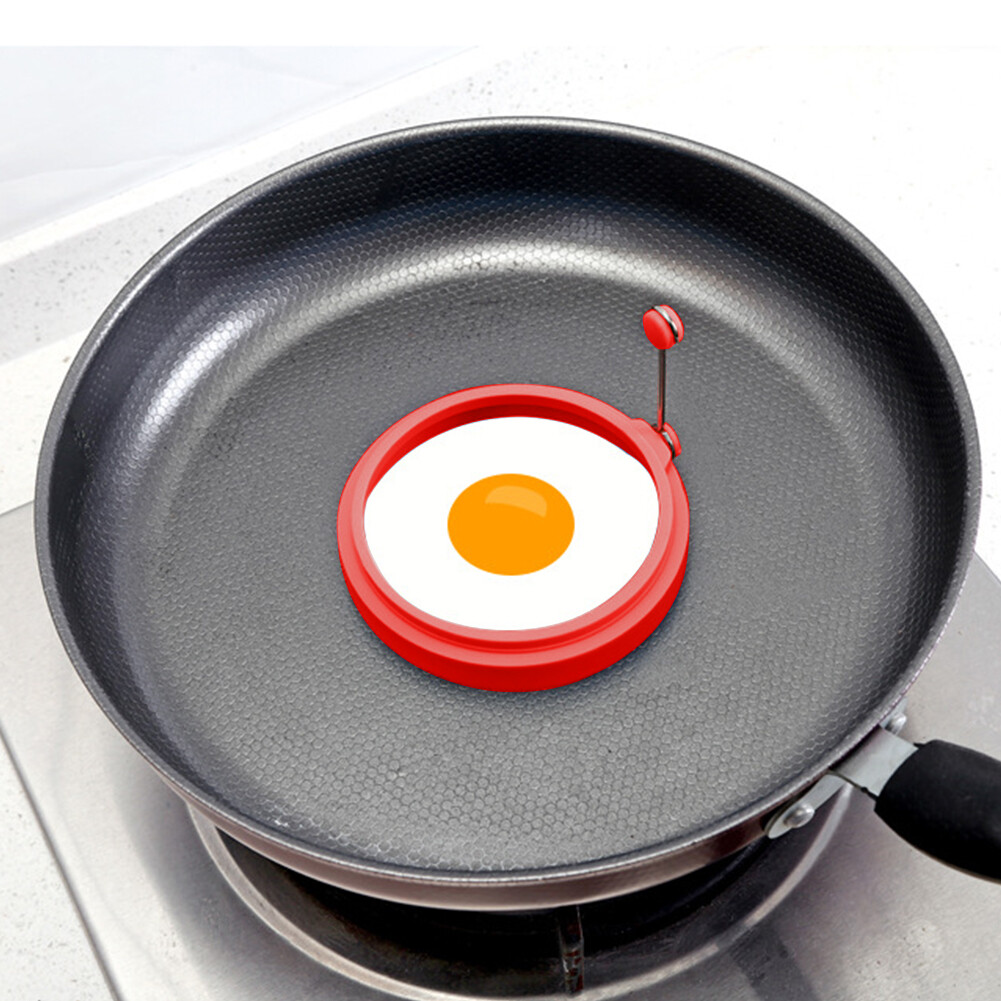 Silicone Egg Cooking Rings Round Egg Pancake Mold for Kitchen Gadgets ...
